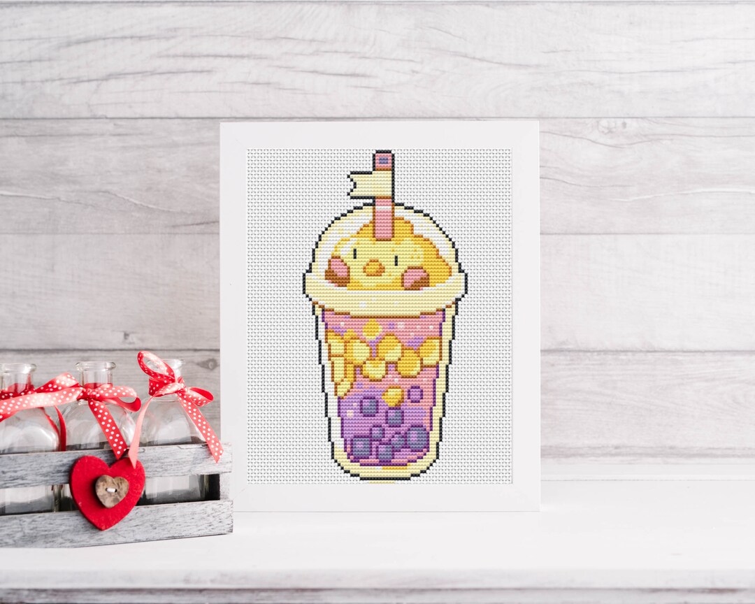 Duck Boba Cross Stitch Pattern PDF Digital Download - Etsy