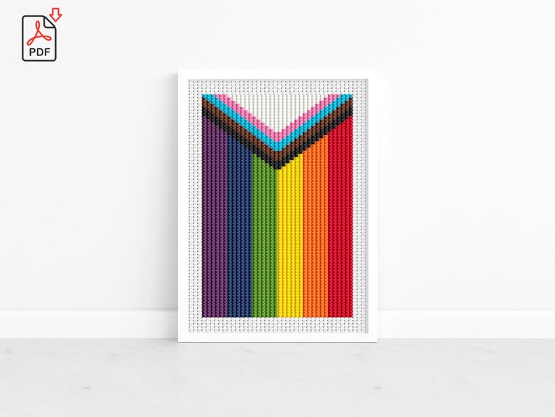 Intersectional LGBT Flag Cross Stitch Pattern Trans - Etsy