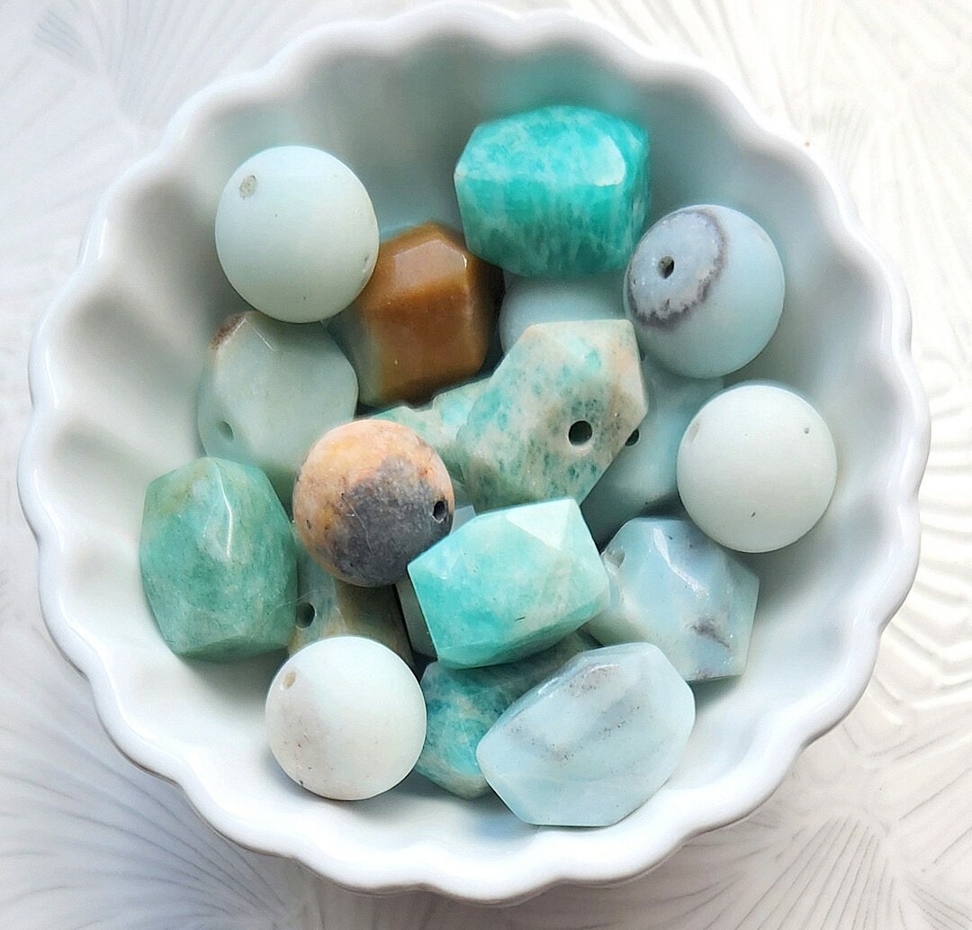 Amazonite Guru Beads for Malas, Guru Beads, Metaphysical Guru Beads ...