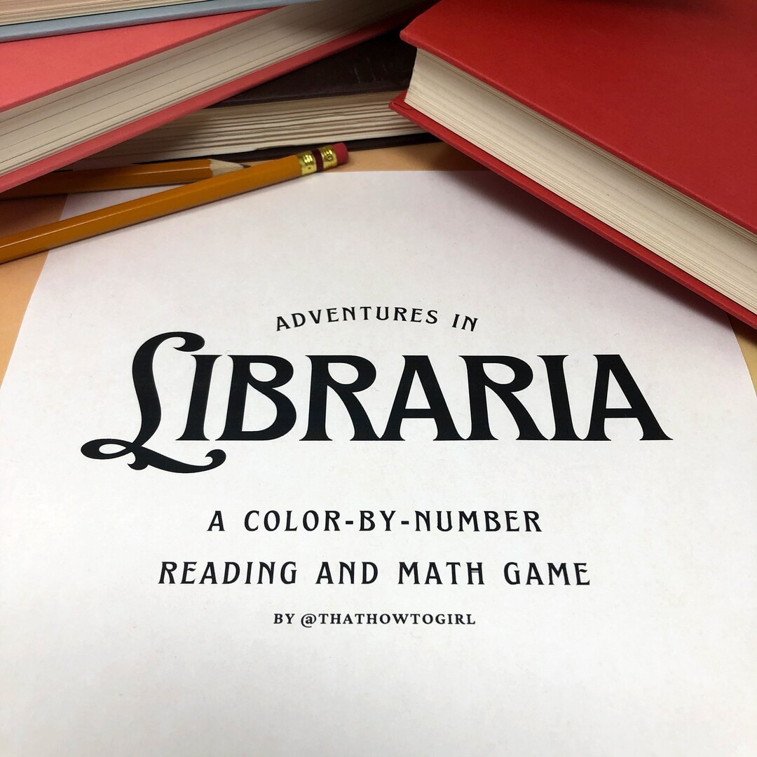 Summer Reading Tracker - Adventures in Libraria Color-by-number Reading ...
