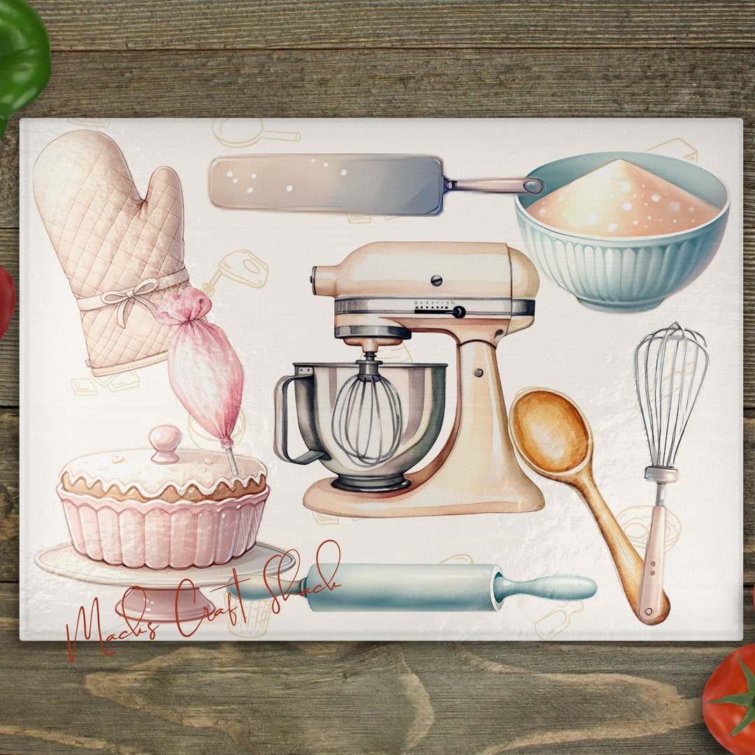 READY to PRESS - Baking Things Cutting Board Design - Sublimation Print ...