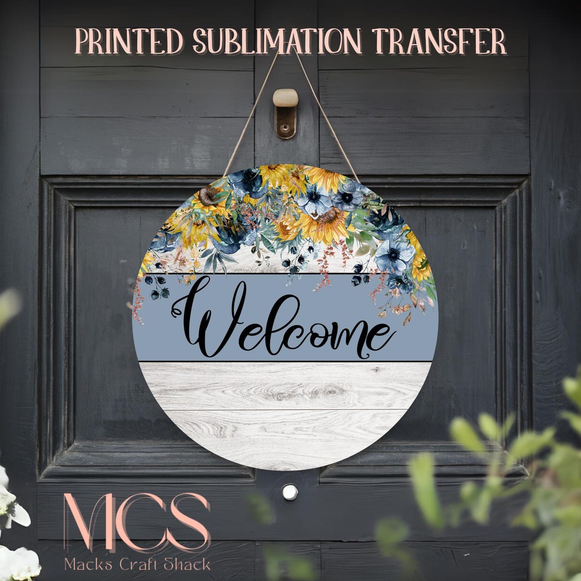 Ready to Press -- Sublimation Transfer Print - Welcome - Blank - Custom ...