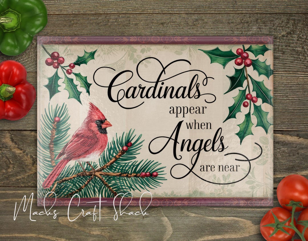 Sublimation Print - READY to PRESS - Cardinals - Angels - Cutting Board ...