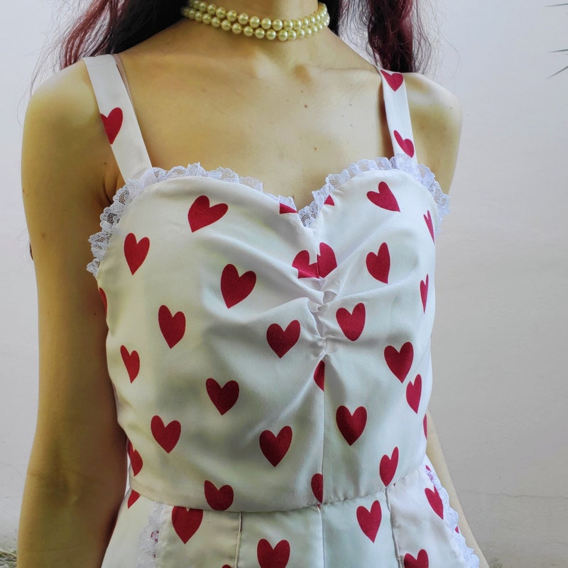 Heart Print Dress - Etsy