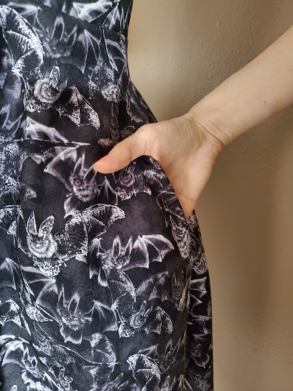 1970's Inspired Halloween Bat Dress / Handmade Halloween | Etsy