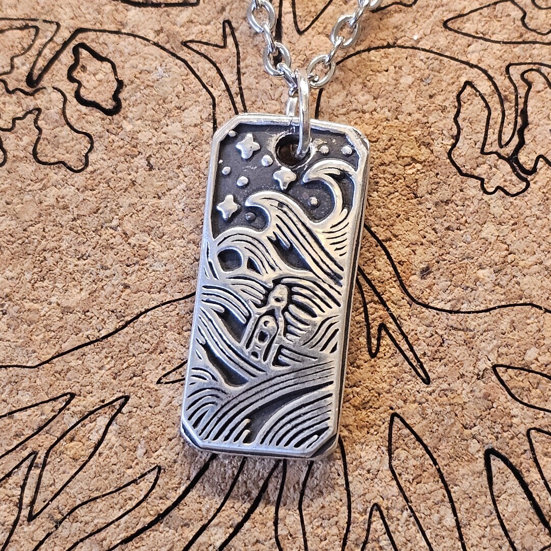 Handmade Pure Silver Message in a Bottle Necklace – Stainless Steel ...