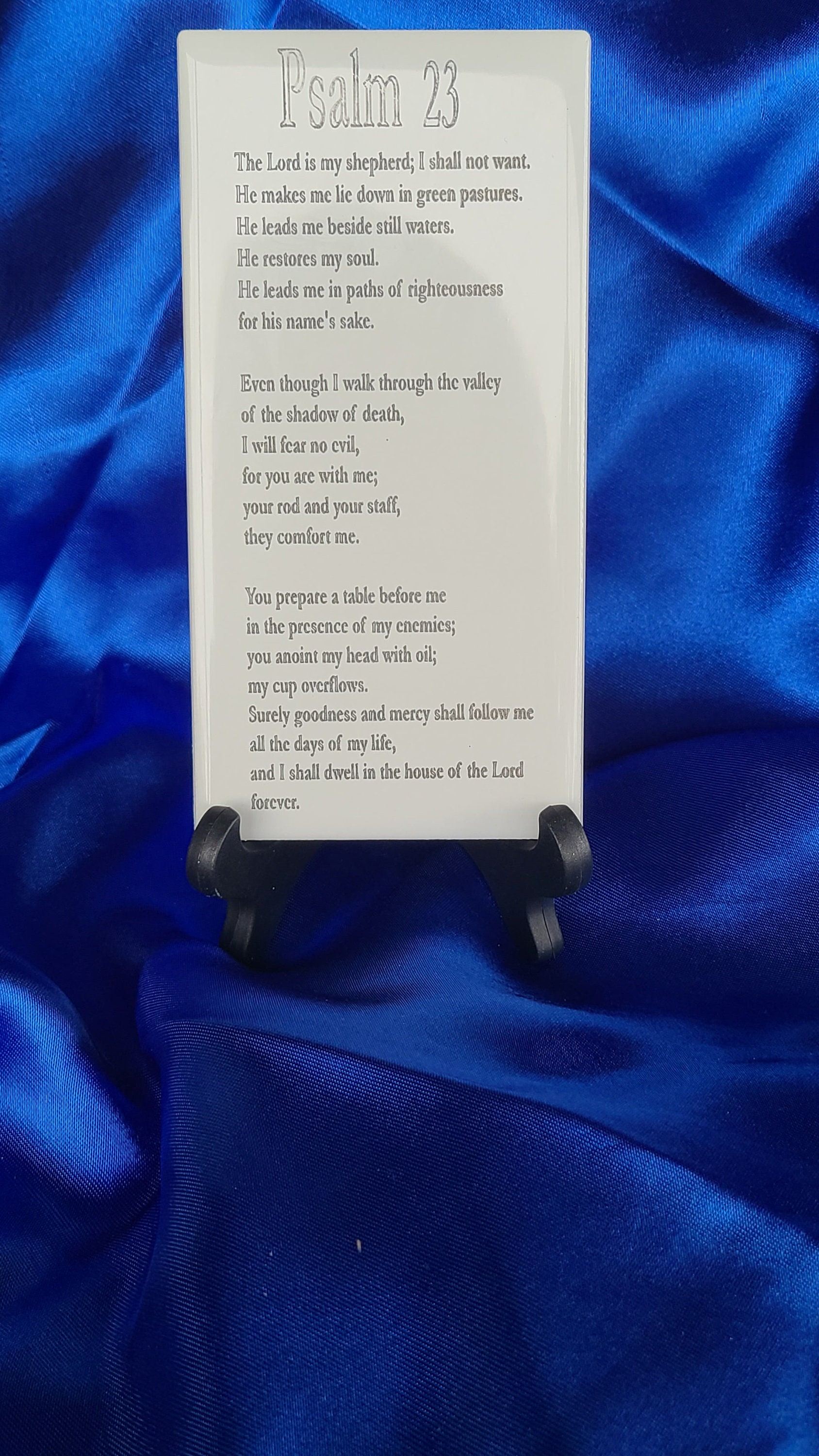 Psalm 23 Lasered White Tile Great Home Gift - Etsy