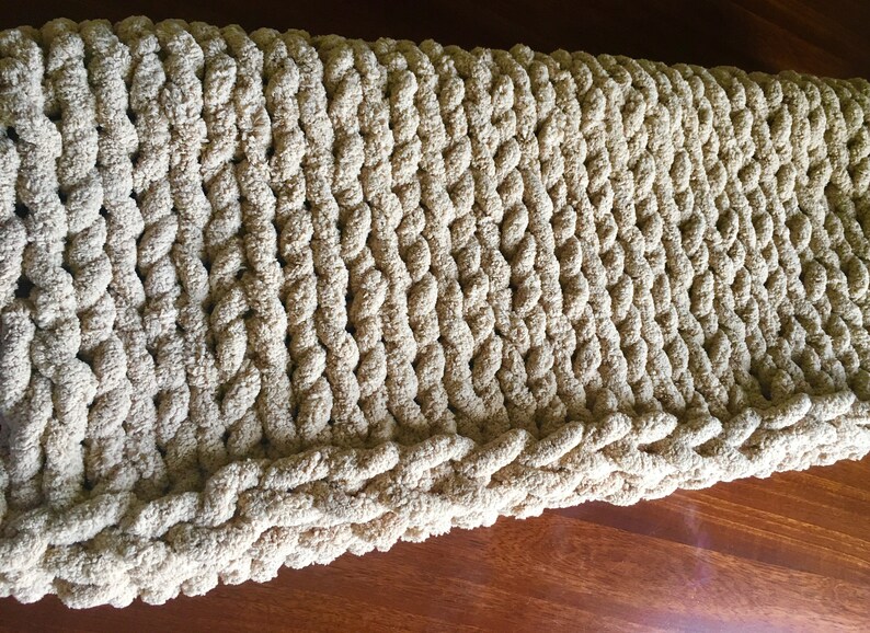 Custom Handmade Chunky Chenille Throws and Blankets - Etsy