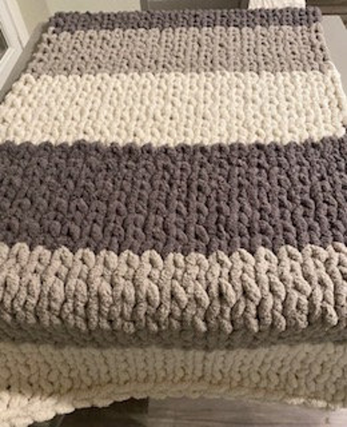 Custom Handmade Chunky Chenille Throws and Blankets - Etsy