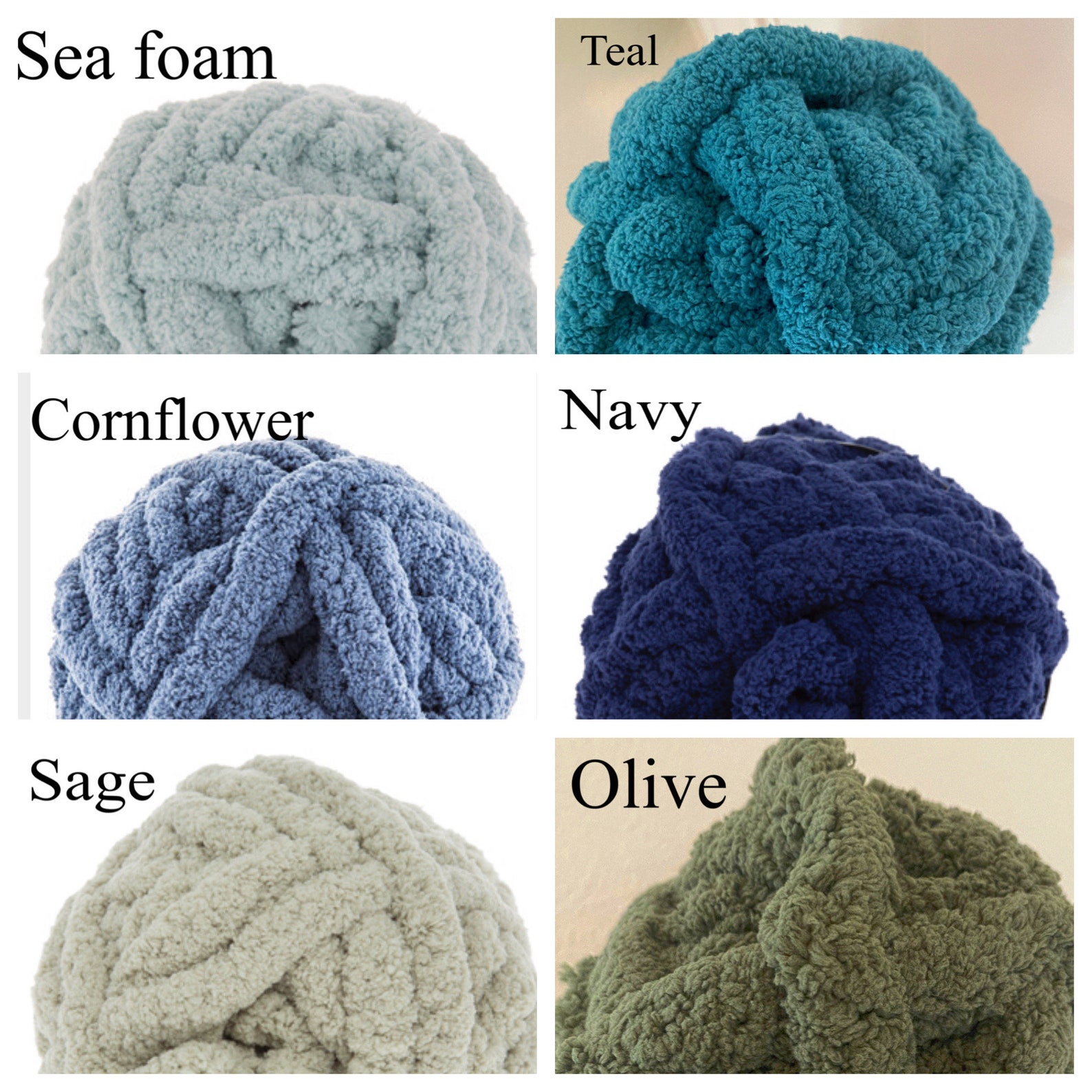 Custom Handmade Chunky Chenille Throws and Blankets - Etsy