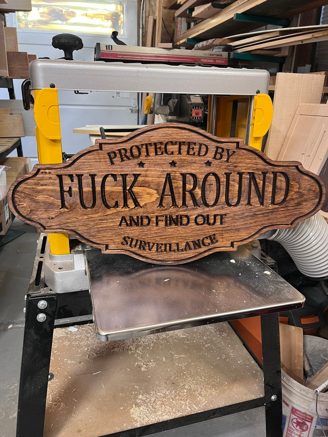 F- Around Find Out Plaque - Etsy
