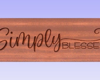 Simply Blessed Welcome Sign - Etsy