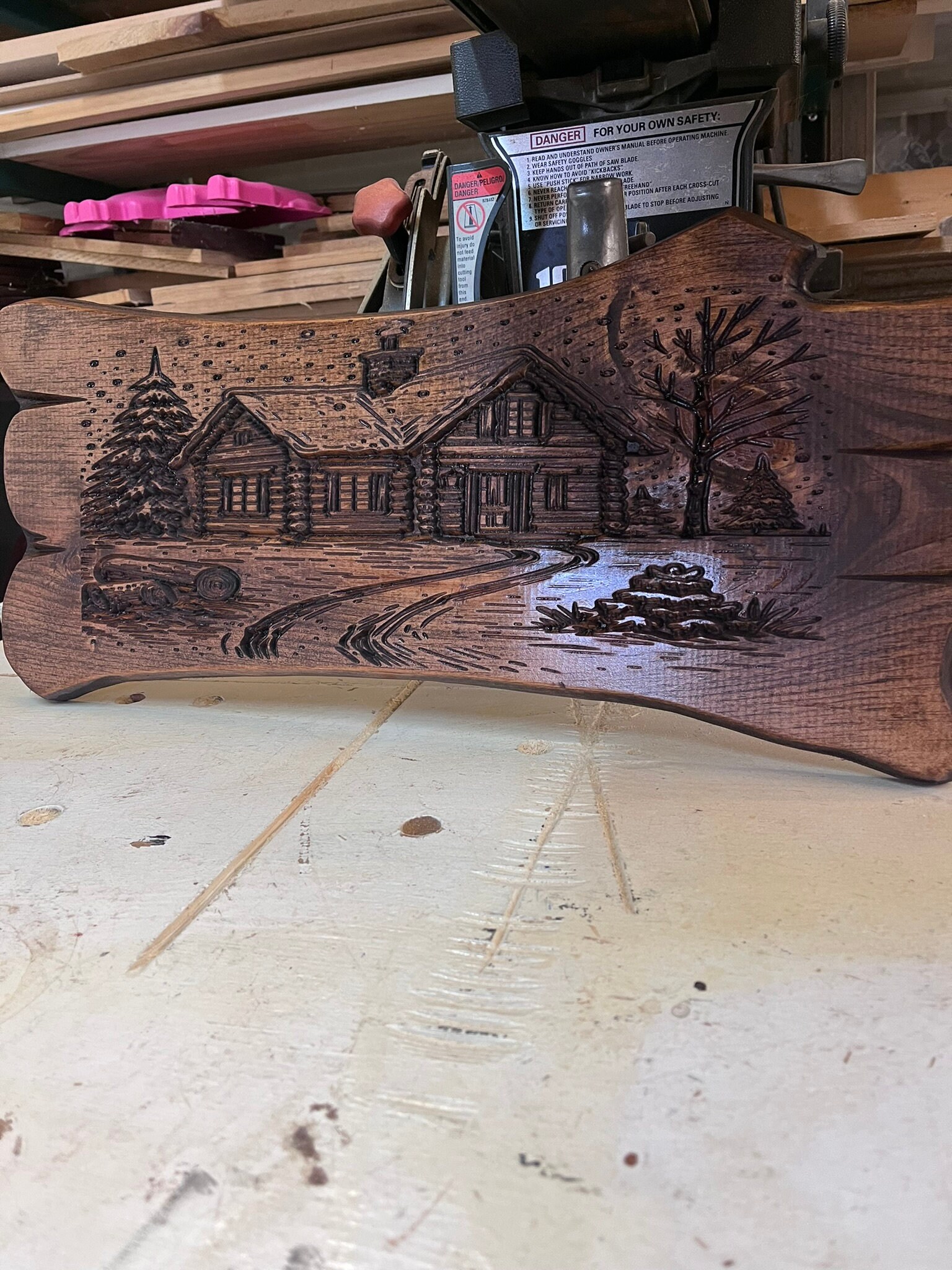 Rustic Cabin Log Look Plaque 12x24 Knotty Pine - Etsy