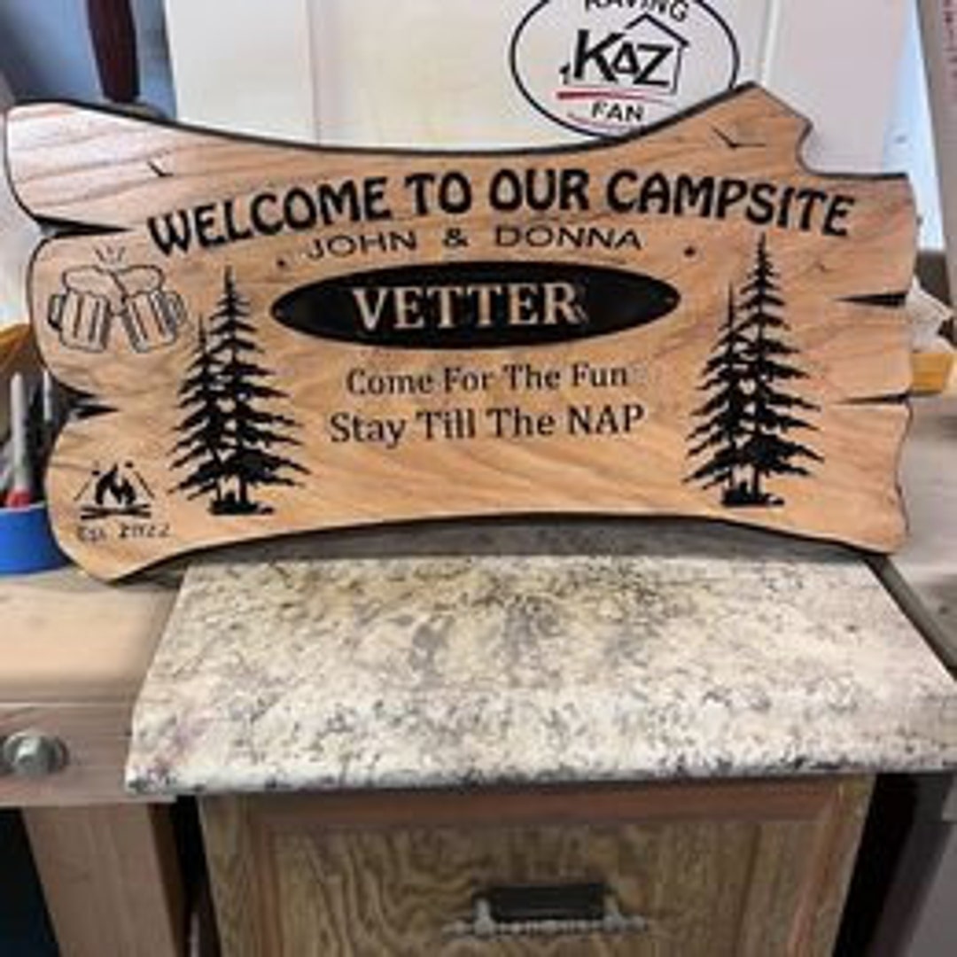 Campsite Signs - Etsy