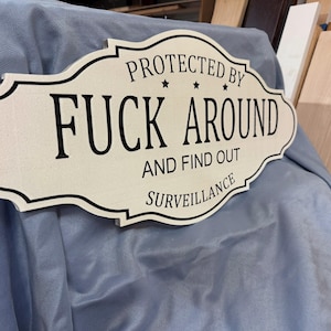 F- Around Find Out Plaque - Etsy