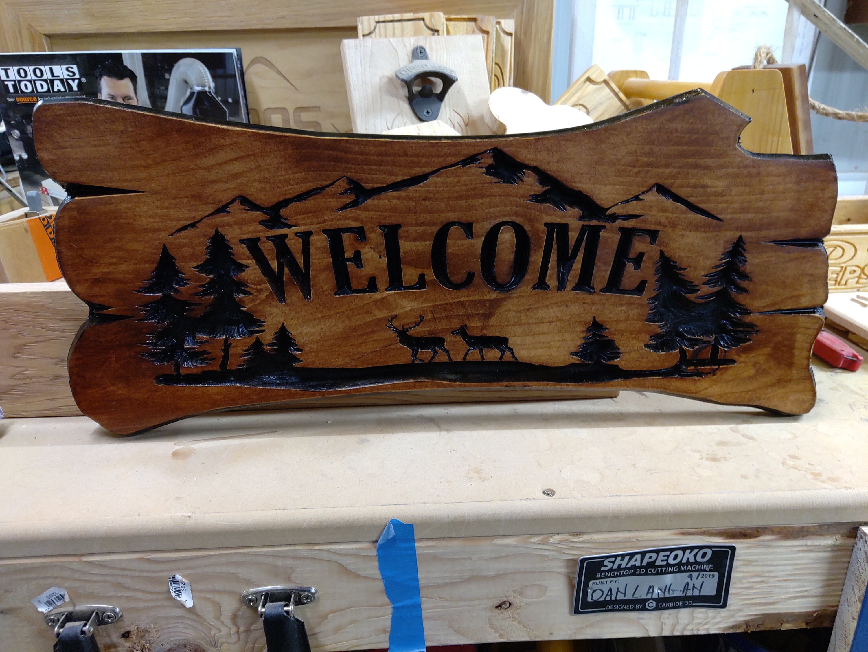 Welcome Log Elk - Etsy