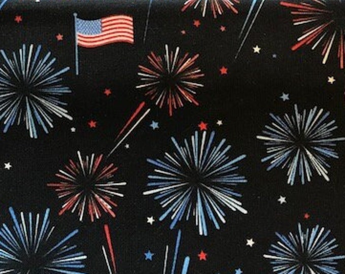 Fireworks Fabric America Watercolor Fireworks by Littlearrowdesign July ...