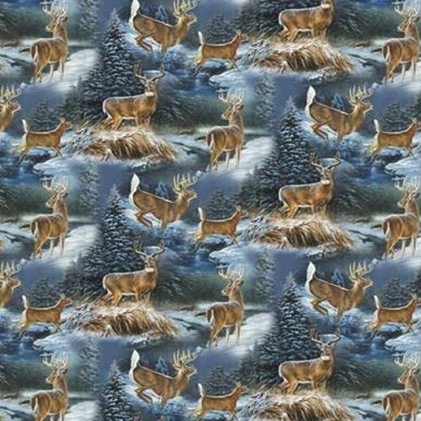 Deer Fabric - Etsy