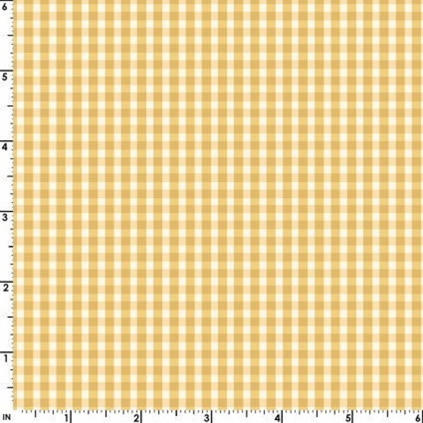 Yellow Plaid Fabric - Etsy