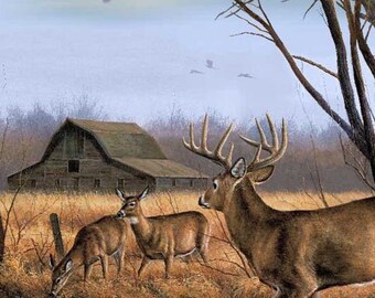 Deer Fabric Panel | Etsy