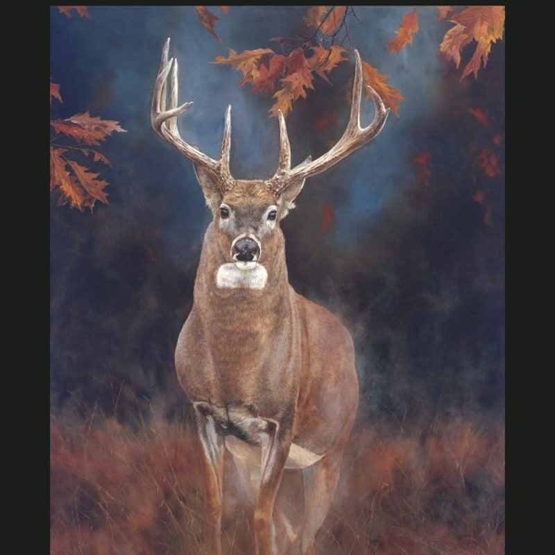 Deer Panel Fabric - Etsy