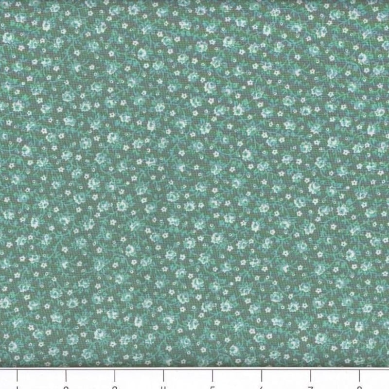 Dark Calico Floral Fabric - Etsy
