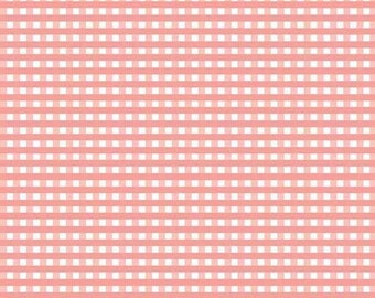 Fabric GINGHAM baby Pink Small 1/8 Cotton Check Pink and White New C440 ...