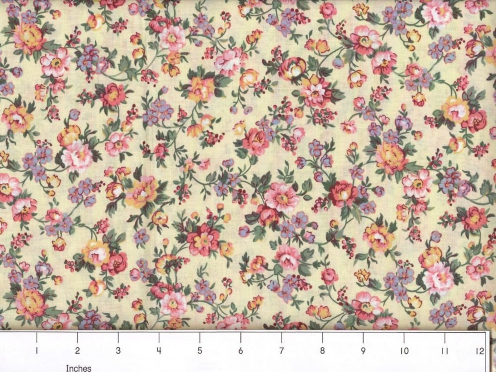 Fabric by the YARD Floral Cream 2 NEW - Etsy