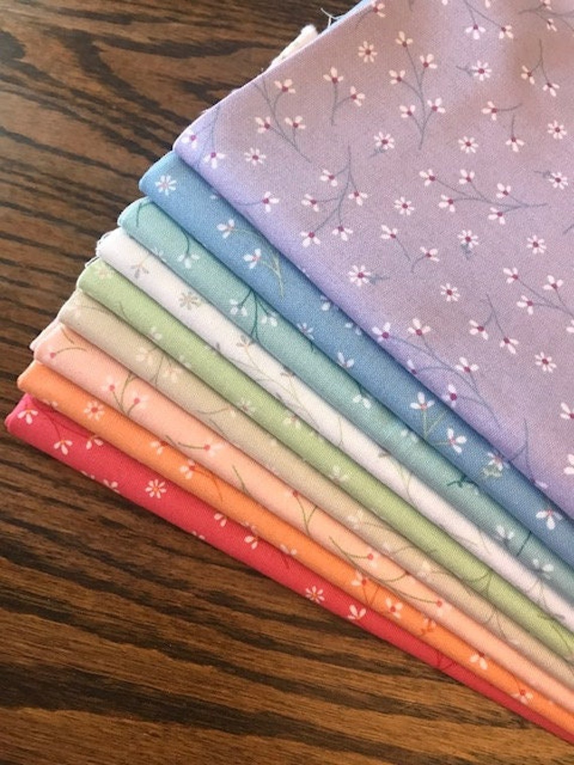 Fabric pretty PETALS 9 Colors Bundle New Maywood - Etsy