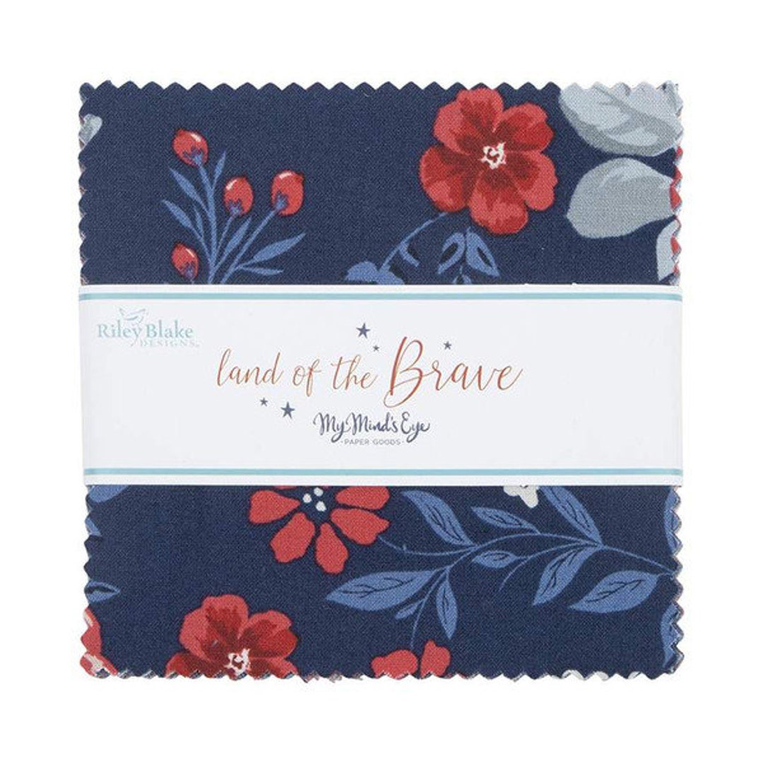 Fabric *LAND of the BRAVE* 5 Inch Stacker 42 Pcs - New Premium Cotton ...