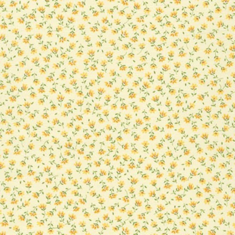 Yellow Floral Fabric - Etsy