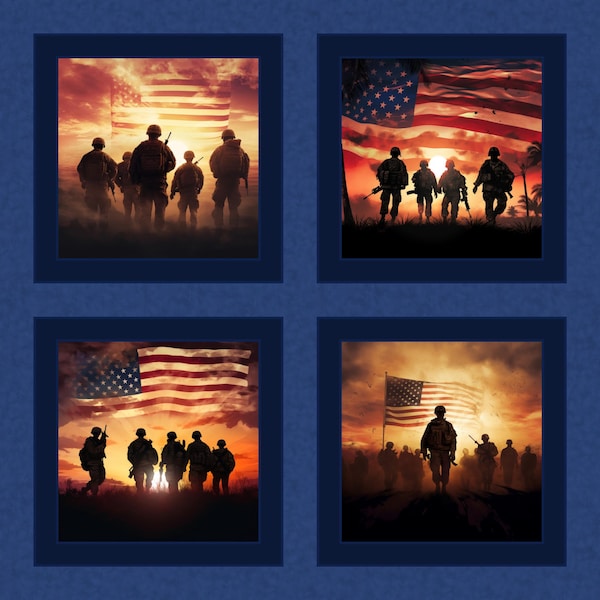 Military Quilt Panel - Etsy