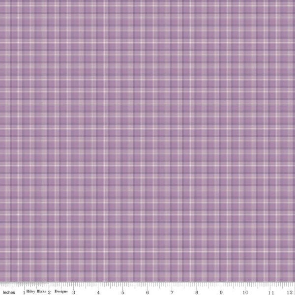 Purple Plaid Fabric - Etsy