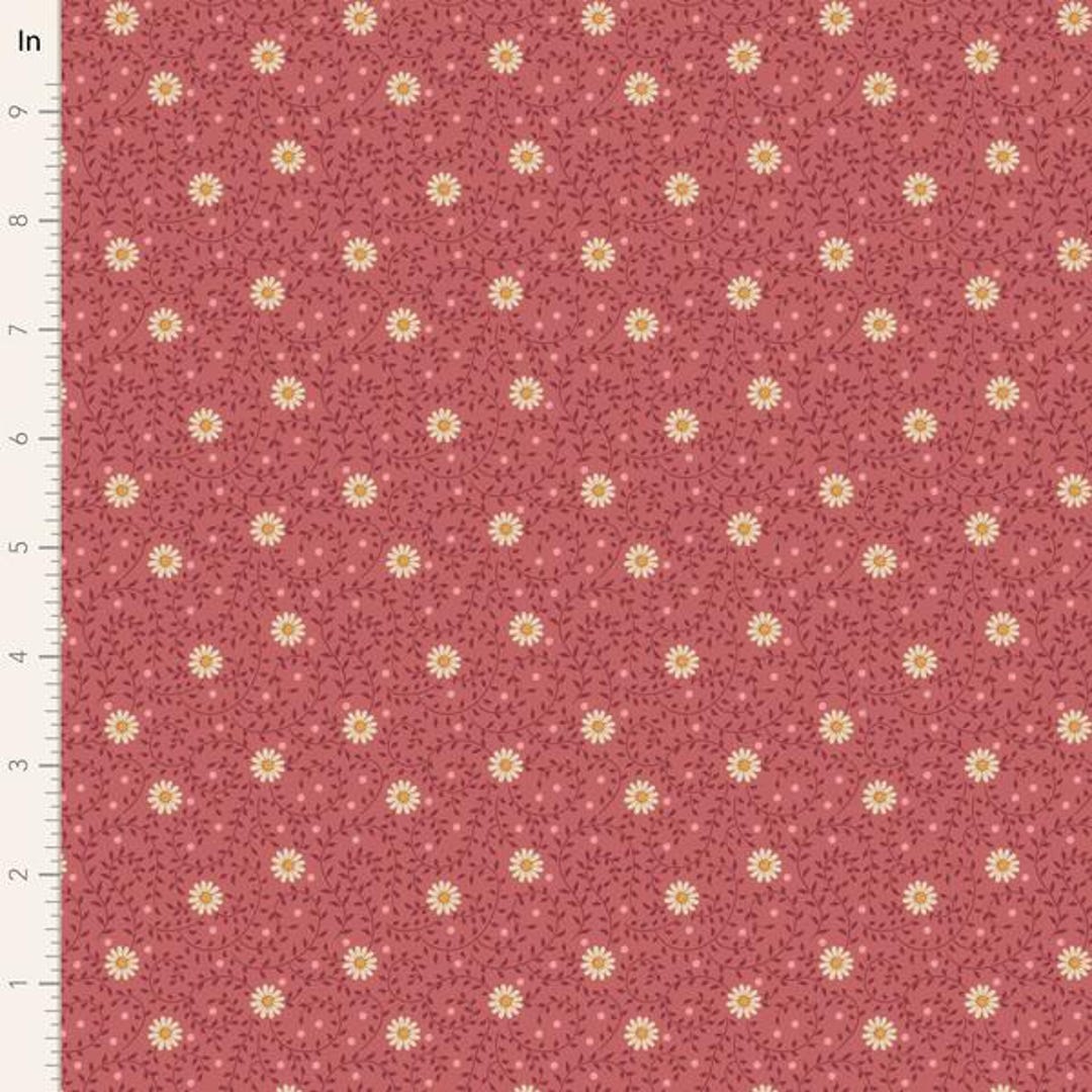 Fabric *TILDA SANCTUARY* DAISYDREAM Rhubarb 100563 - New 2024 ...