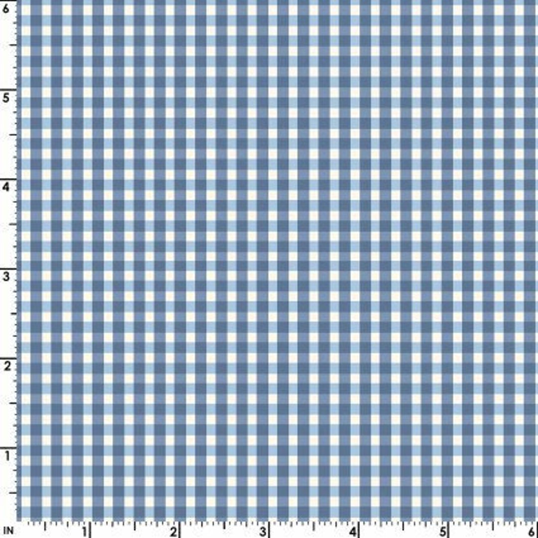 Gingham Fabric *LOVELY BUNCH* Gingham Blue! 100% Premium Cotton by ...
