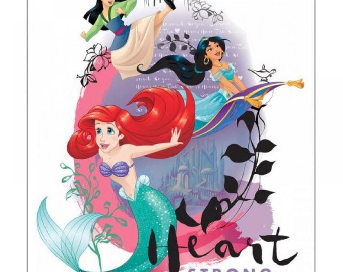 PRINCESS Panel HEART STRONG Fabric Panel New - Etsy