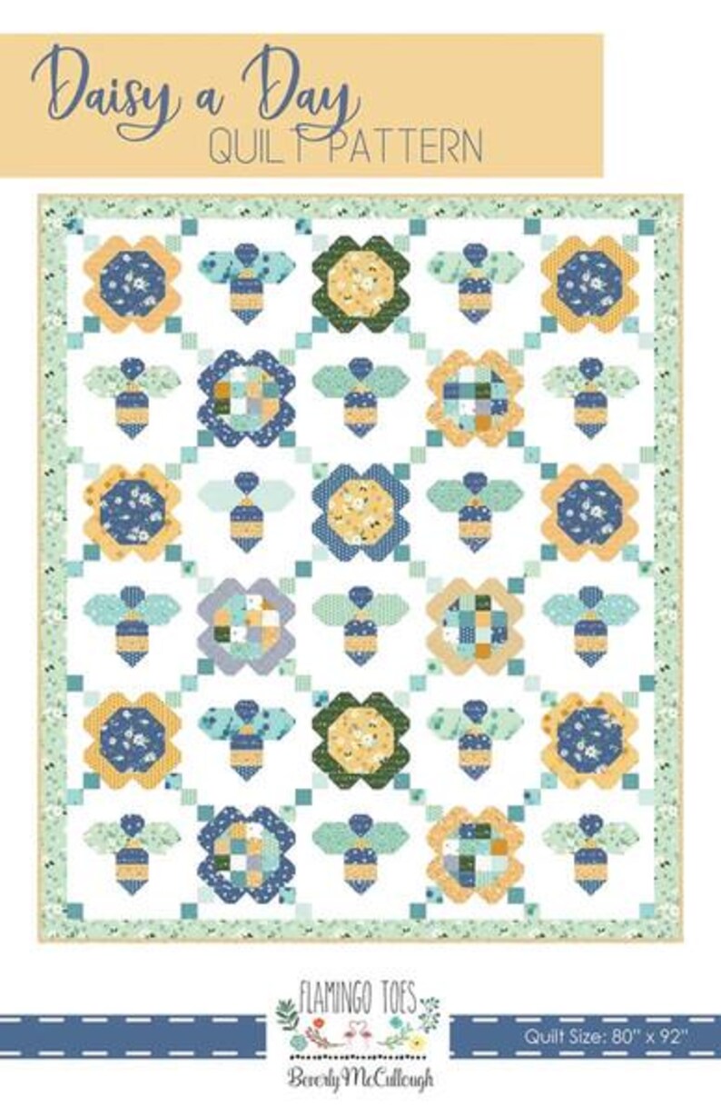 Quilt Pattern *DAISY A DAY* Quilt Pattern - New by Beverly Mccullough ...