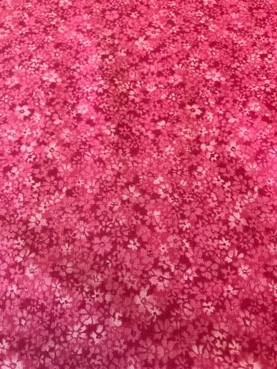 Fabric by the YARD - Pink Calico Small Floral NEW !! - Etsy