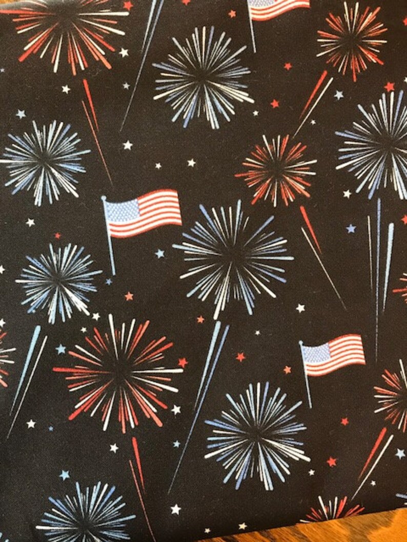 Fabric Fireworks Fabric by the YARD | Etsy