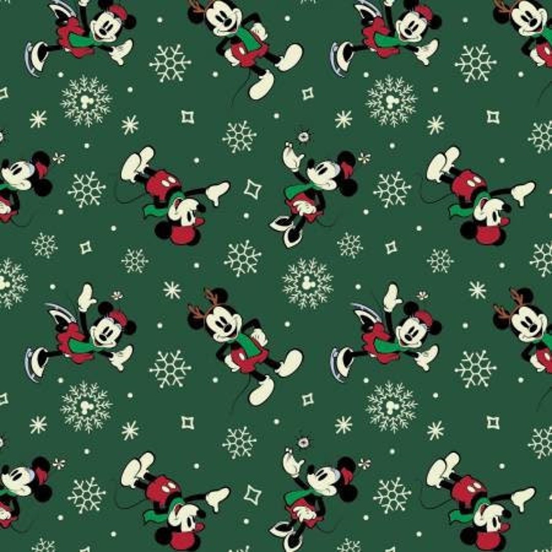 Fabric "mickey & MINNIE Mouse" Brand New!!!!! by Camelot Fabrics!! 100% ...