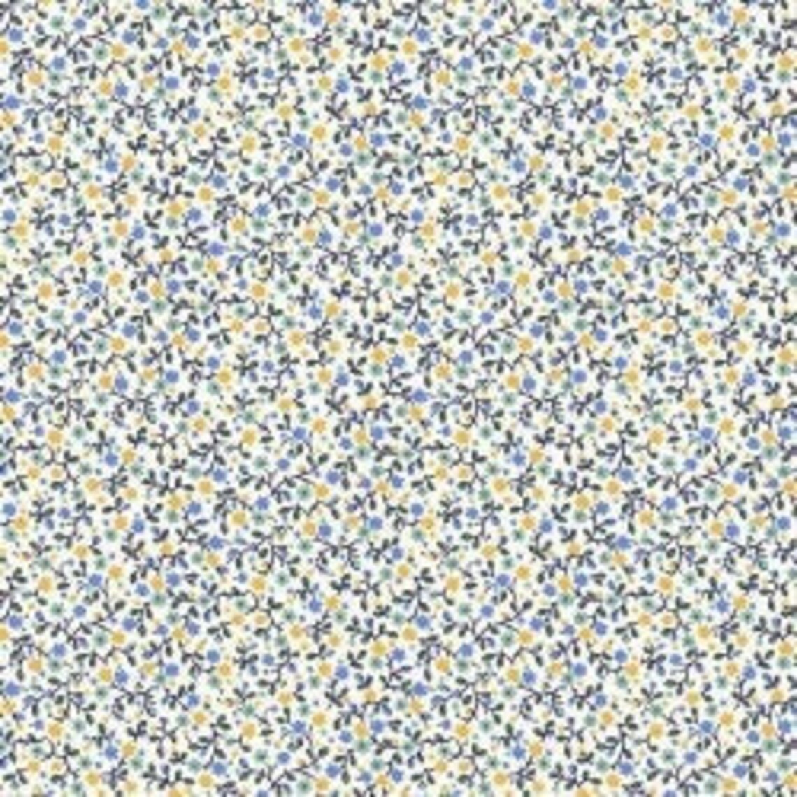 Fabric by the YARD - Calico Fabric NEW!! Gentle Breeze -beautiful Tiny ...