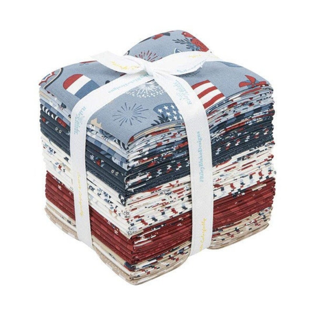 Fat Quarter Bundle *RED WHITE and TRUE* by Riley Blake Designs - New ...