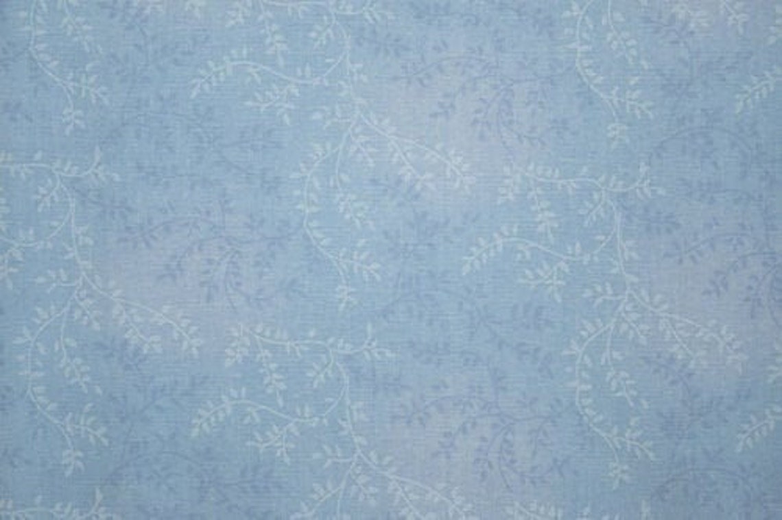 108" Cotton Quilt Backing Fabric - Light Blue Tonal Vineyard - New ...