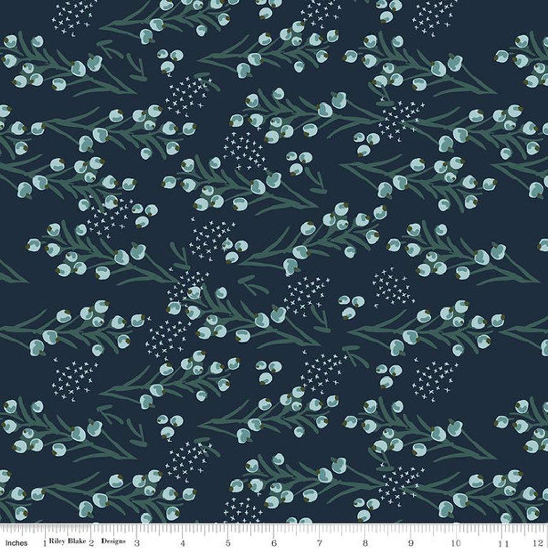 Fabric BELLISSIMO GARDENS *BERRIES Midnight C13832* New 100% Premium ...