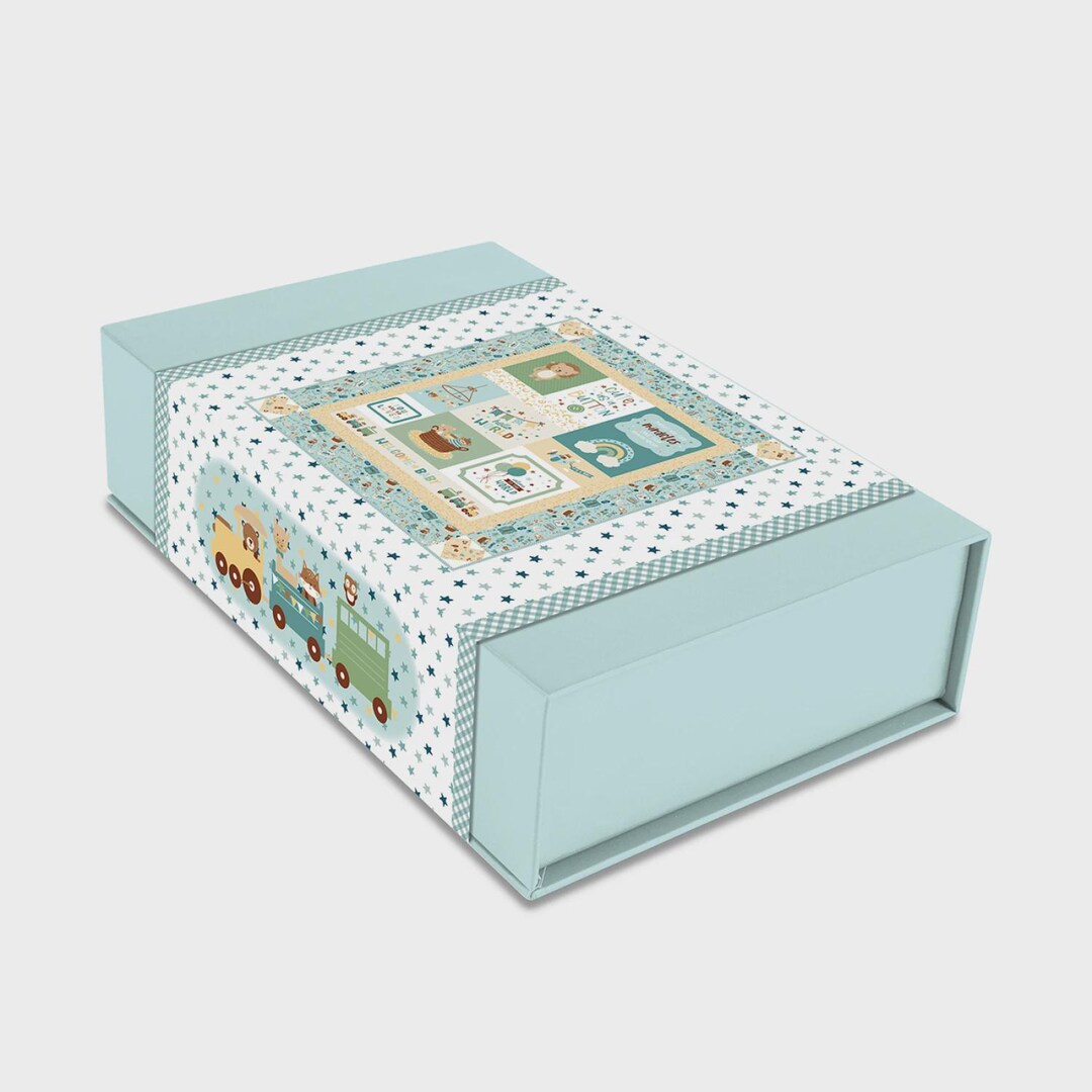 QUILT KIT *baby BOY Cute as a Button* Panel Quilt Kit - Boxed as Shown ...