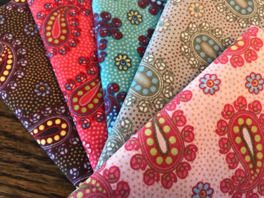 Fat Quarter Bundle "paisley" New! COLORS WILL VARY !!! - Etsy