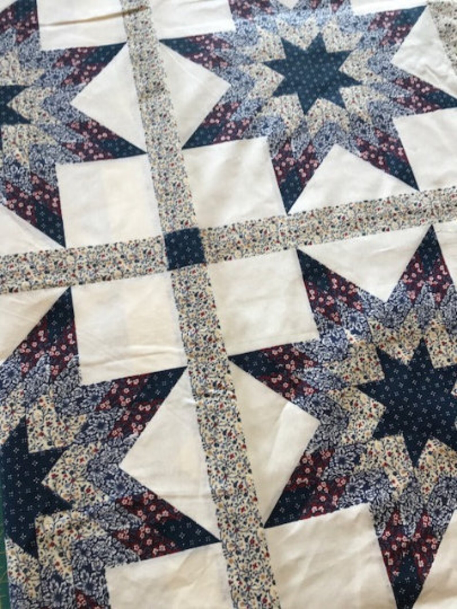 FABRIC Quilt Top 90 Cheater Quilt Top Fabric SALE - Etsy