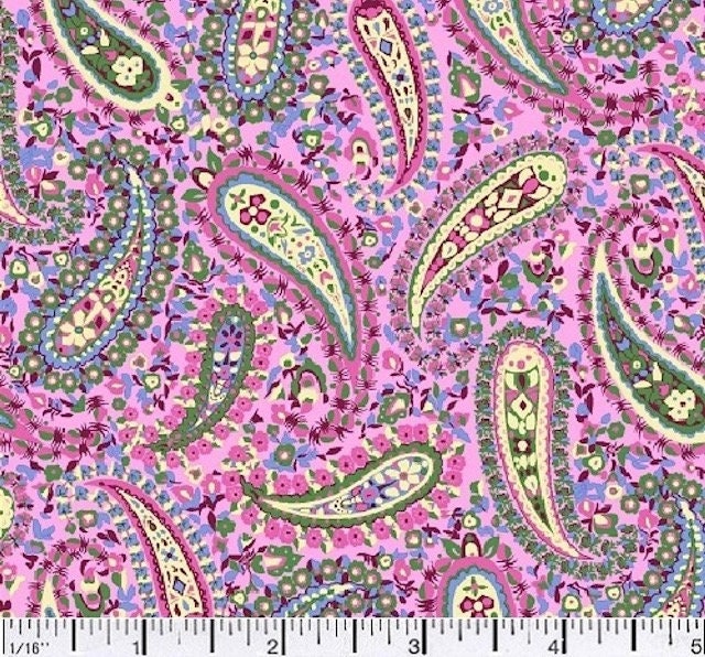 Fabric Paisley Fabric by the YARD YOU Pick Pink or - Etsy