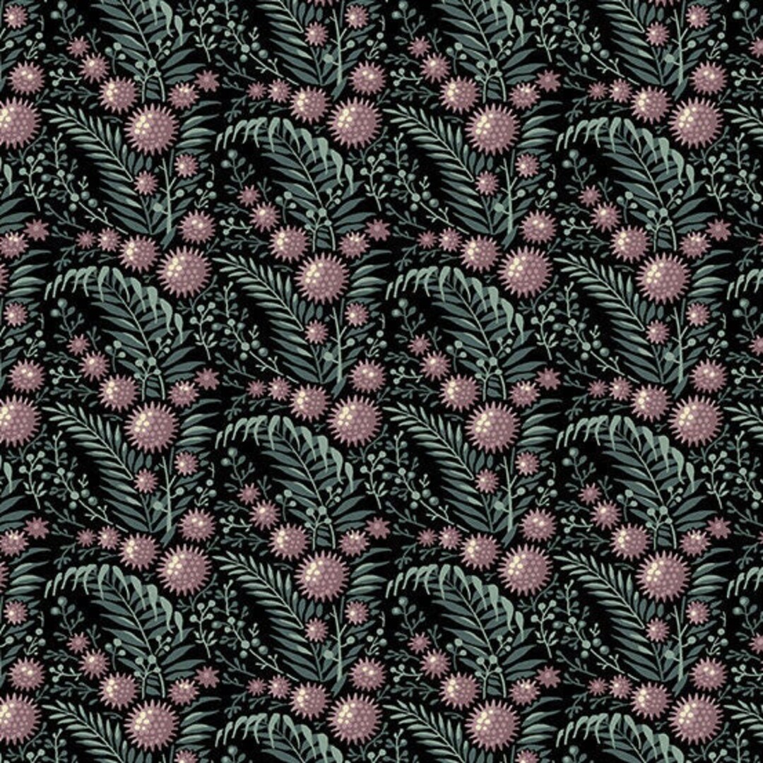 Fabric *PRACTICAL MAGIC* NIGHT Saffron - New 100% Premium Cotton by ...
