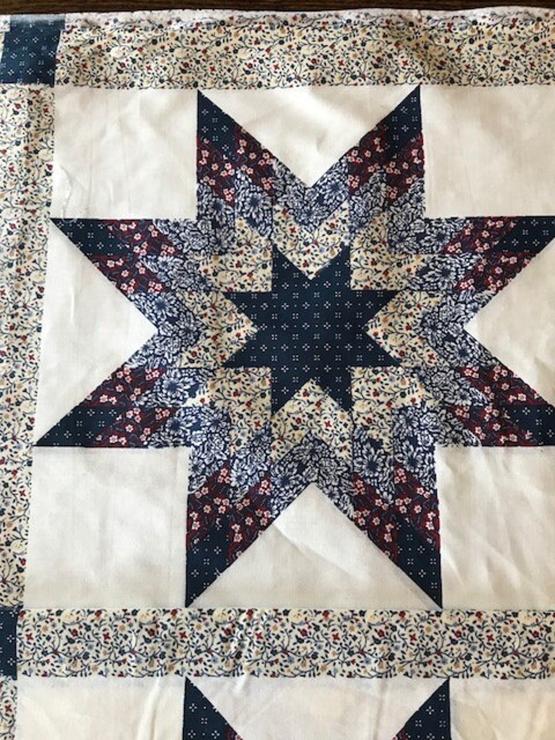 FABRIC Quilt Top 90 Cheater Quilt Top Fabric SALE - Etsy